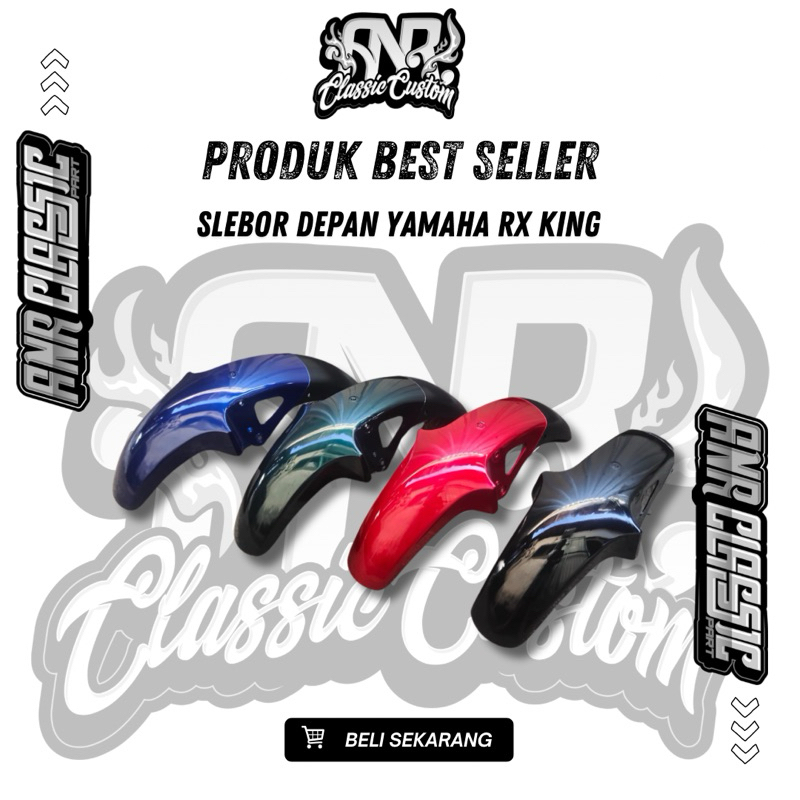 Jual Slebor Spakbor depan RX King Yamaha RX king Hitam Merah Ijo Biru ...