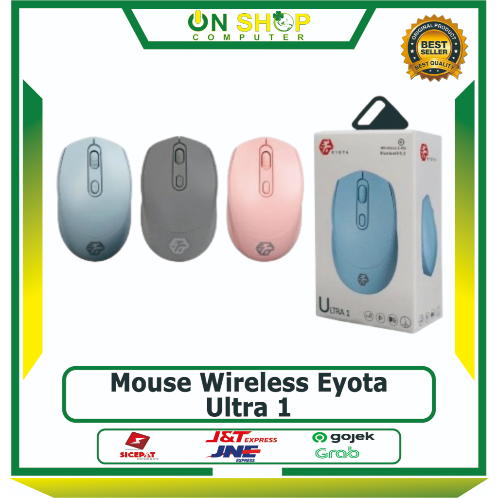 Jual Mouse Wireless Mouse Bluetooth Eyota Ultra 1 Silent Click | Shopee ...