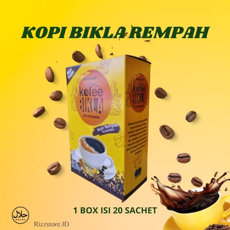 Jual kopi bikla rempah nusantara. kopi kesehatan, 1 box isi 20 sachet ...