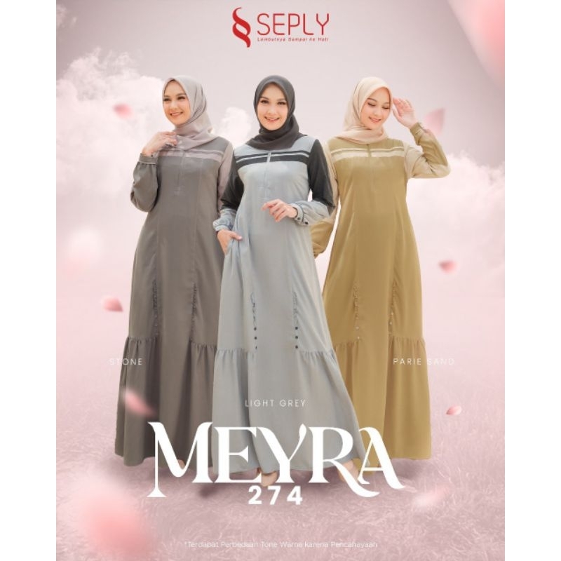 Jual GAMIS SEPLY MEYRA 274 GAMIS WANITA TERBARU GAMIS BRANDED KEKINIAN ...