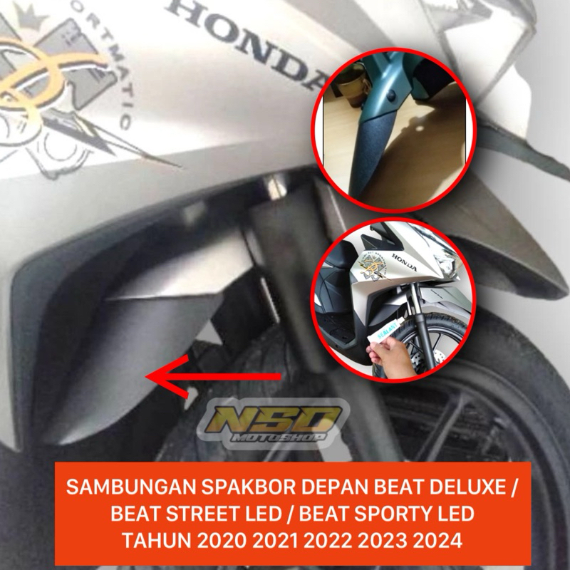 Jual Aksesoris Beat Deluxe Sambungan Spakbor Beat Deluxe Beat Led Beat ...