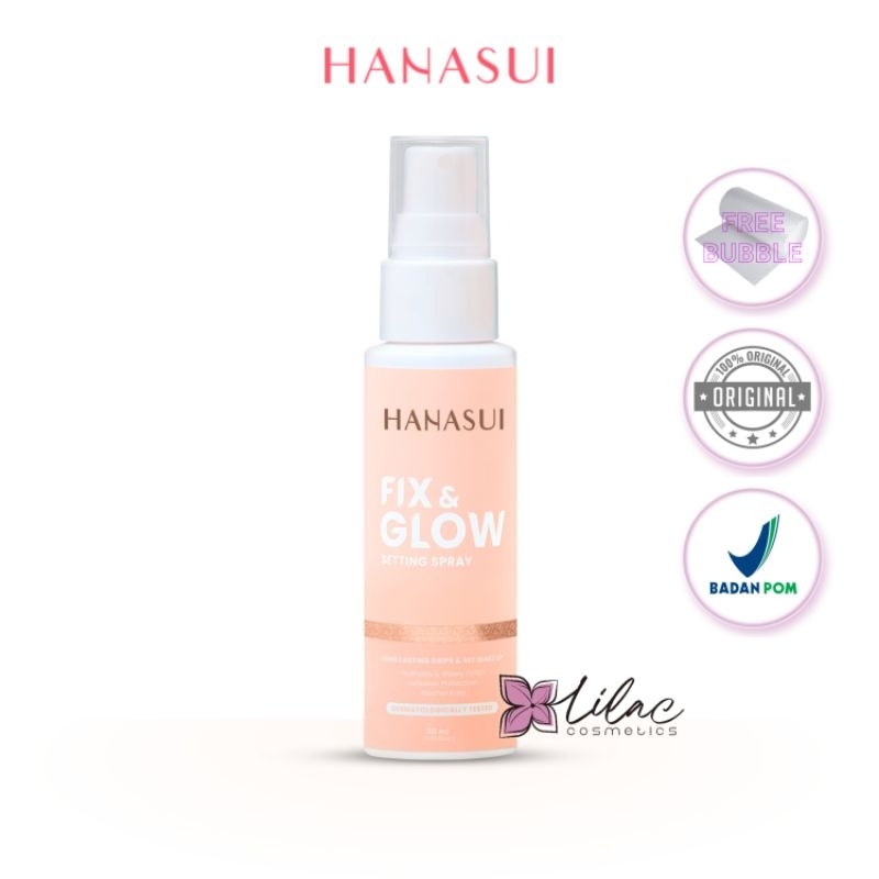 Jual Hanasui Fix & Glow Setting Spray - 60 mL | Glowy Finish | Shopee ...