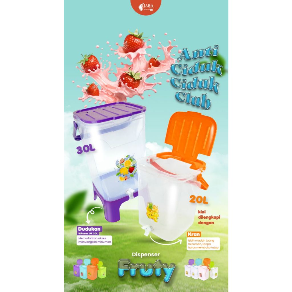 Jual DISPENSER FRUITY 20 LITER BENING CJP TEMPAT AIR | Shopee Indonesia