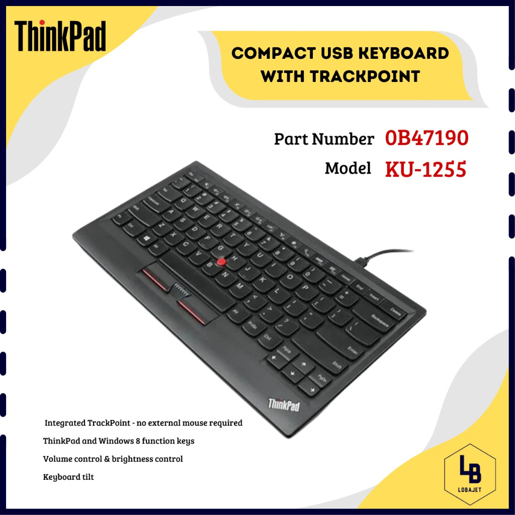 Jual LENOVO ThinkPad Compact USB Keyboard withTrackPoint - KU-1255 ... Jual LENOVO ThinkPad Compact USB Keyboard withTrackPoint - KU-1255 ...