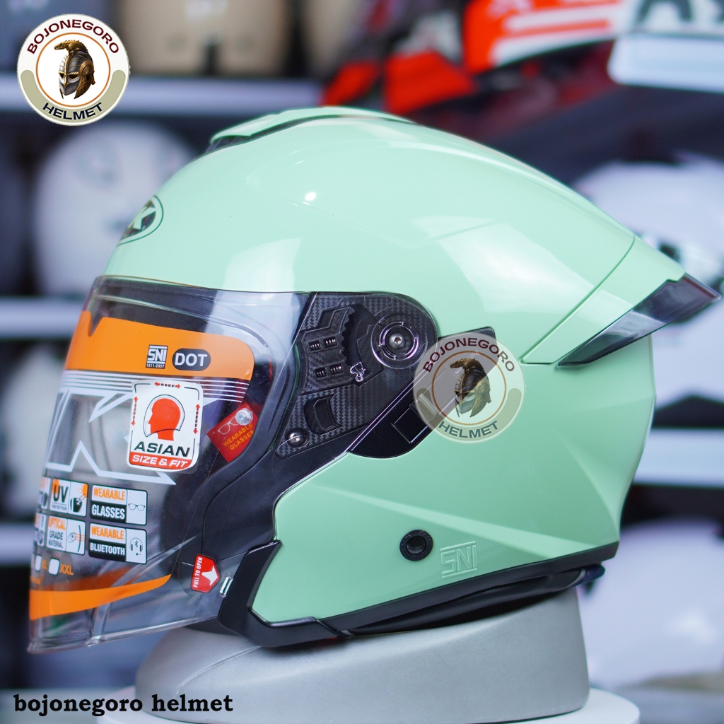Jual HELM INK TERRA 2 MATCHA GREEN ORIGINAL DOT SNI | Shopee Indonesia