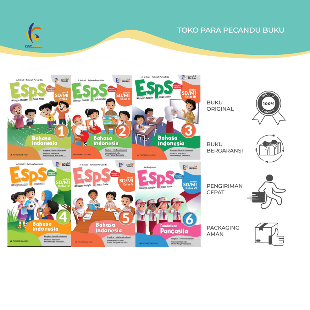 Jual Buku Pelajaran Sd Erlangga Kurikulum Merdeka - Buku Esps Ipas Kelas 1 2 3 4 5 6 - Erlangga ...