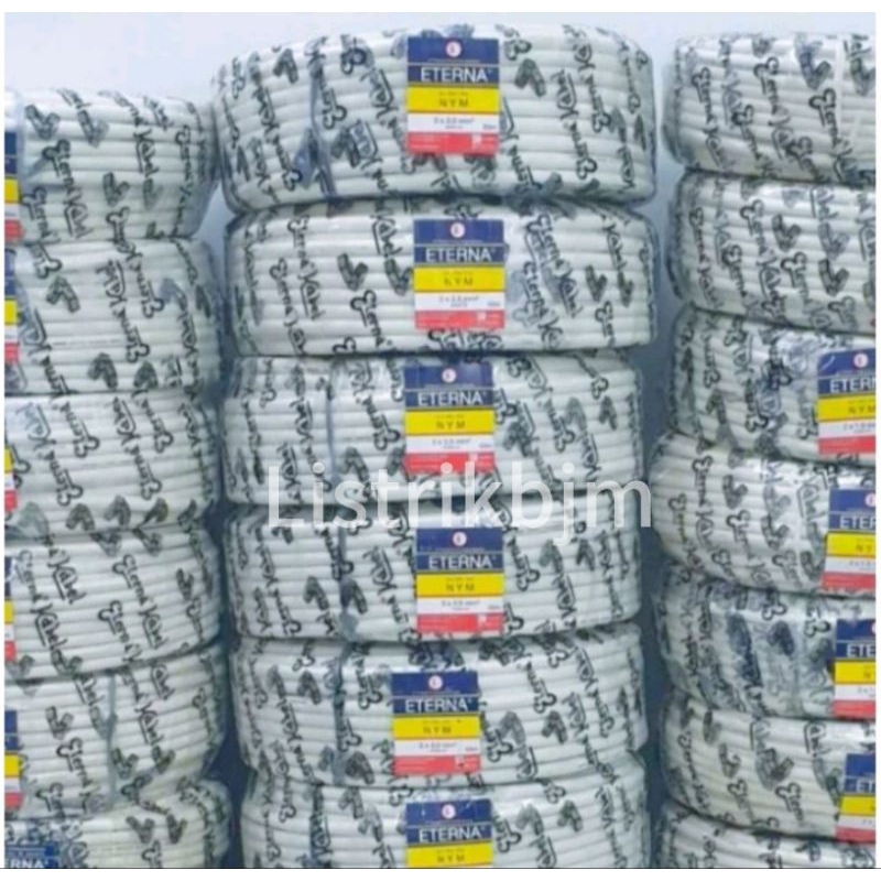 Jual KABEL LISTRIK ETERNA NYM 2X1,5 / 2X2,5 / 3X1,5 / 3X2,5 HARGA PER METER | Shopee Indonesia