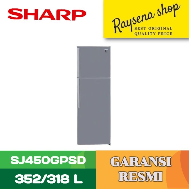 Jual SHARP KULKAS 2 PINTU KECIL SMALL 2 DOOR REFRIGERATOR SJ450GPSD ...