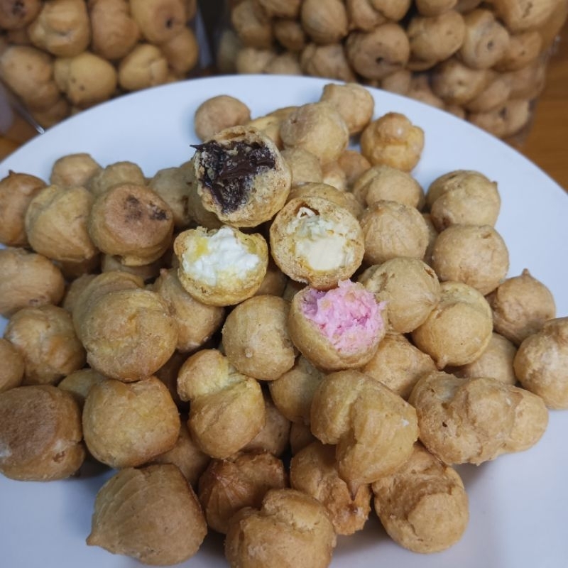 Jual Soes Coklat 200gr Aneka Kue Soes Rasa Cokelat Vanilla Keju ...