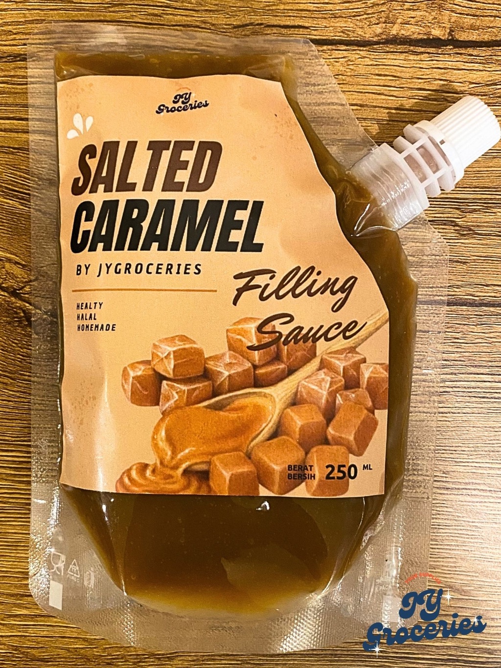 Jual Selai Jam Sauce Salted Caramel Halal 150ml /250ml JY Groceries ...