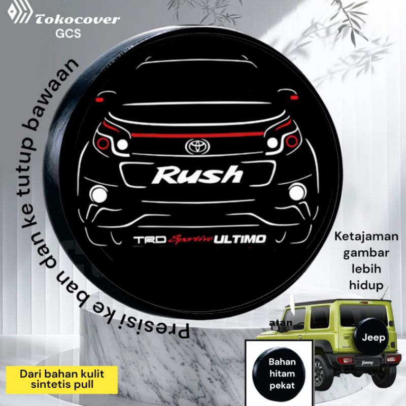 Jual saung ban serep RUSH Anti luntur hitam pekat kulit sintetis tebal ...