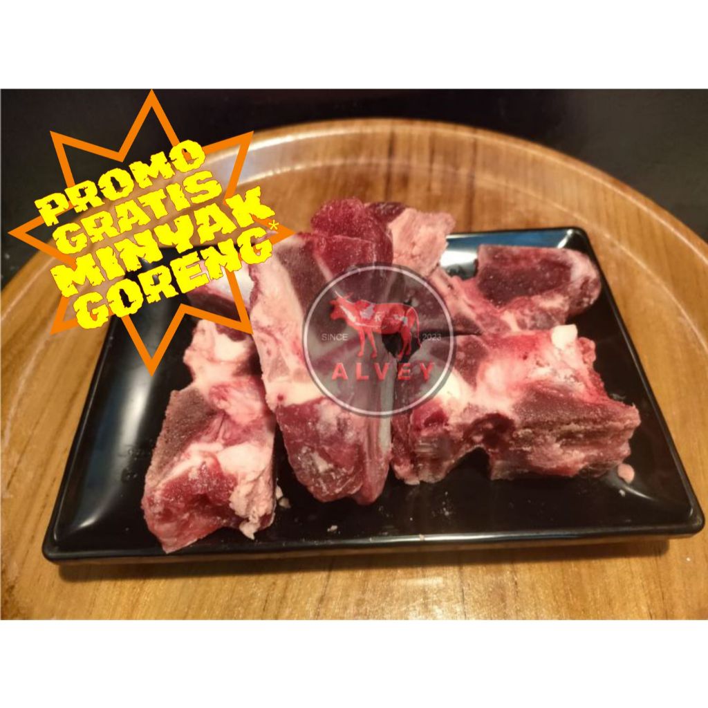 Jual Daging Iga Sapi Sop Halal 100% - ALVEY BEEF - Vacum Pack - Lezat ...