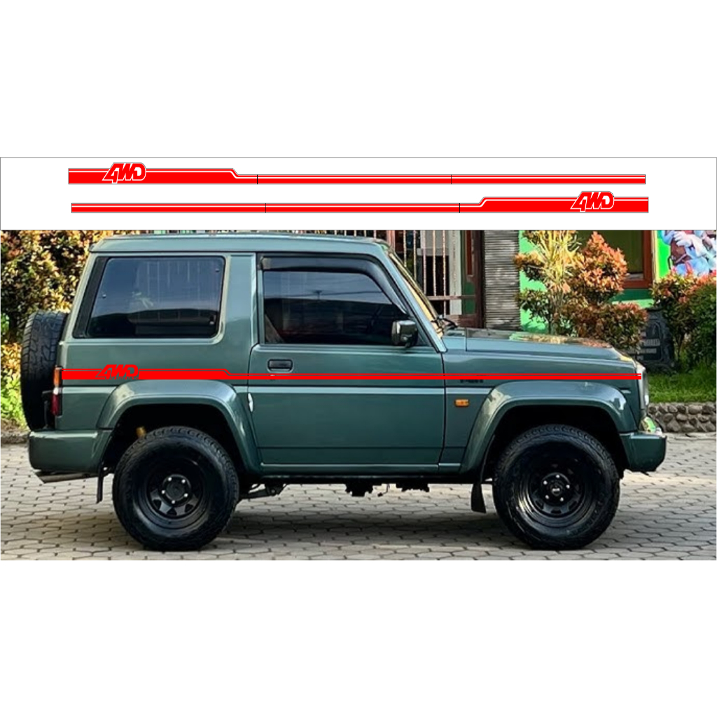 Jual Sticker TRANSPARAN Daihatsu Taft Hiline GT 4WD TAFT FASTHOUSE [K.1 ...