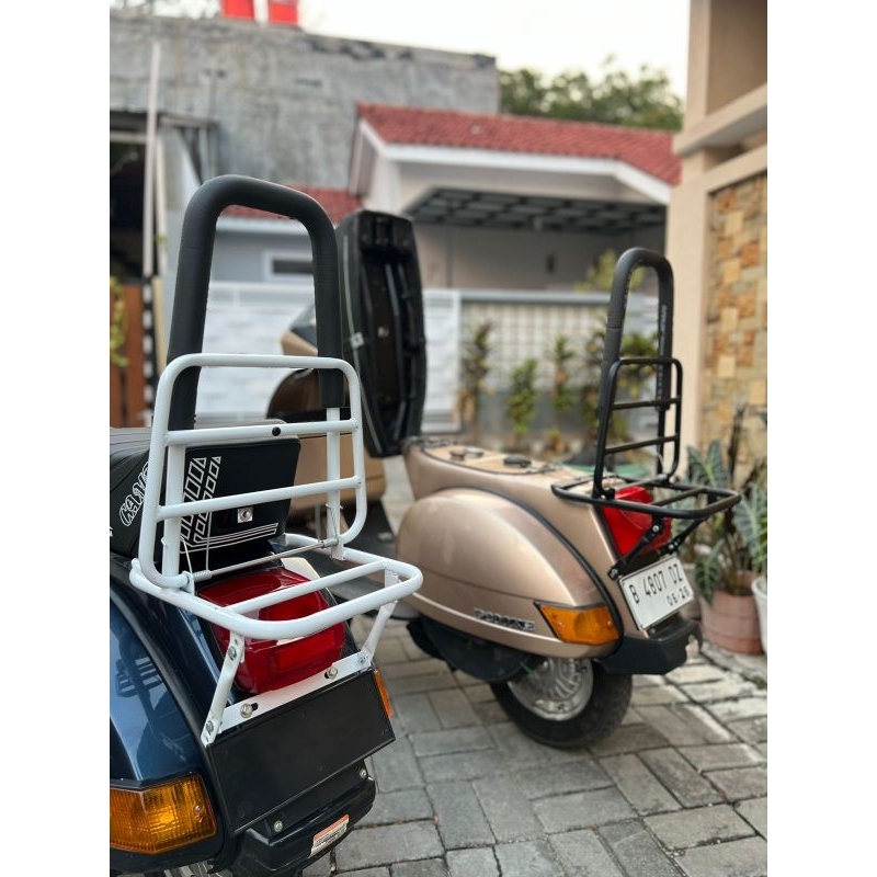 Jual Backrack backrest Rak belakang senderan vespa super sprint Px ps ...