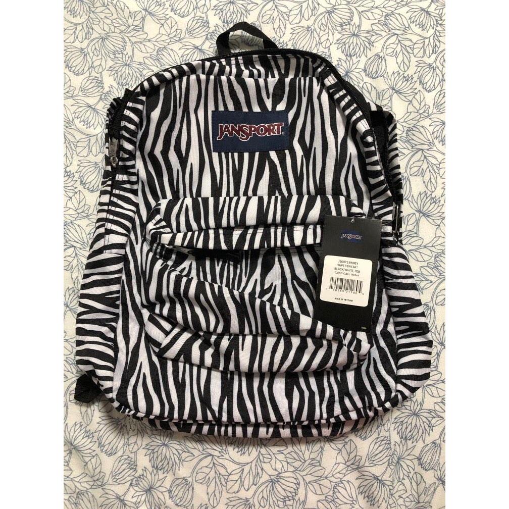 Jual Jansport Superbreak Zebra Stripe Backpack New With Tags | Shopee ...
