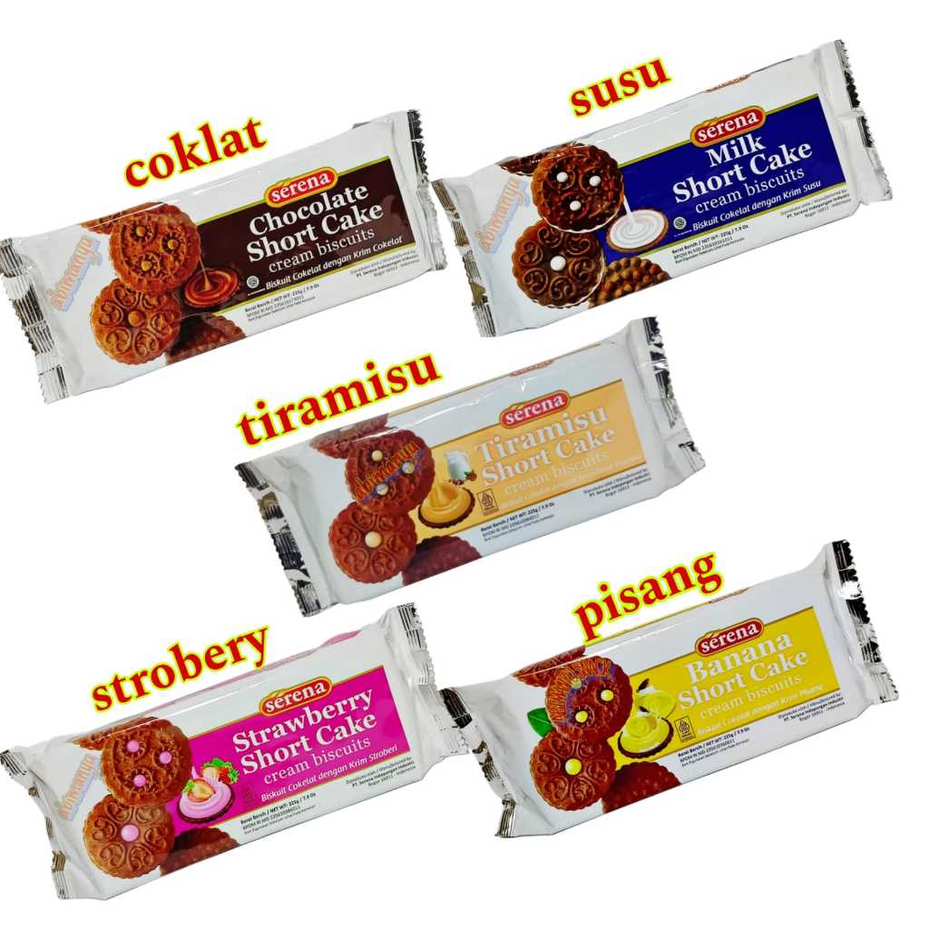 Jual biskuit serena chocolate milk shortcake 225 gram | Shopee Indonesia