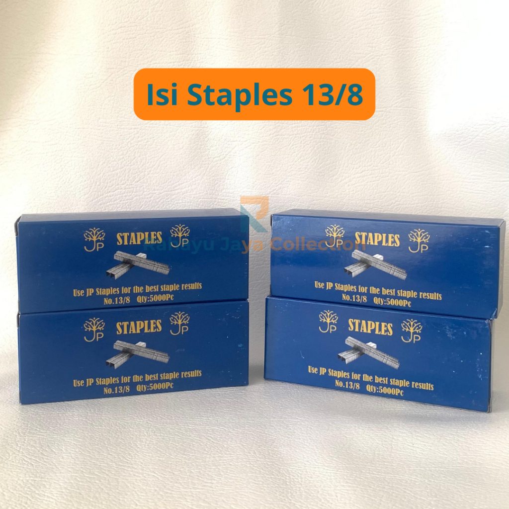 Jual Isi Staples Tembak 13/8 / Isi Rapid/ Atom/ Isi Staples Manual 8mm ...