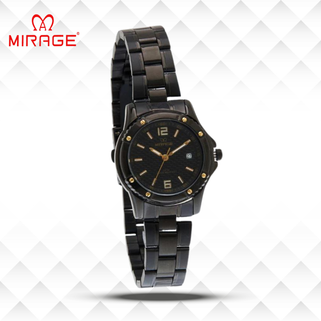 Jual Mirage Jam Tangan Wanita Analog 8804 L Full Black Original ...