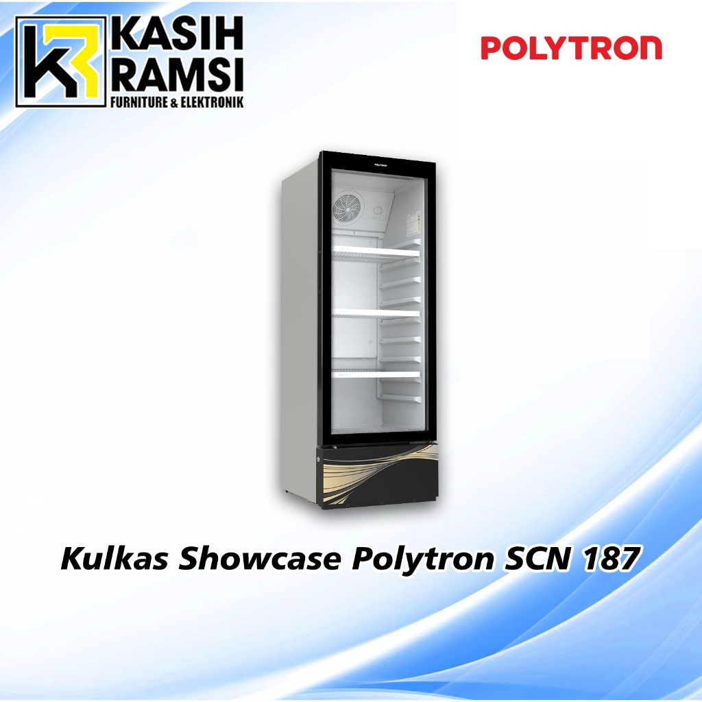 Jual Kulkas Showcase Polytron SCN 187 230 Liter | Shopee Indonesia