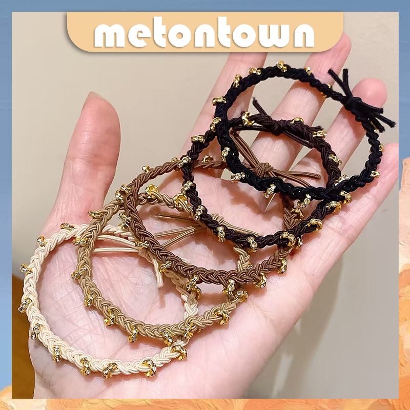 Jual Metontown - Ikat Rambut Kepang Aksen Kristal Kuncir Rambut Wanita ...