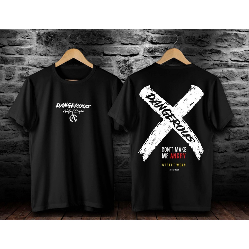Jual KAOS PRIA DISTRO LOGO X DANGEROUS / KAOS KEREN TERBARU / KAOS COWO ...