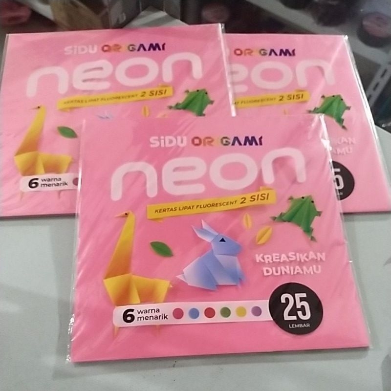 Jual kertas lipat sidu besar / origami sidu 20 x 20 cm / origami warna ...