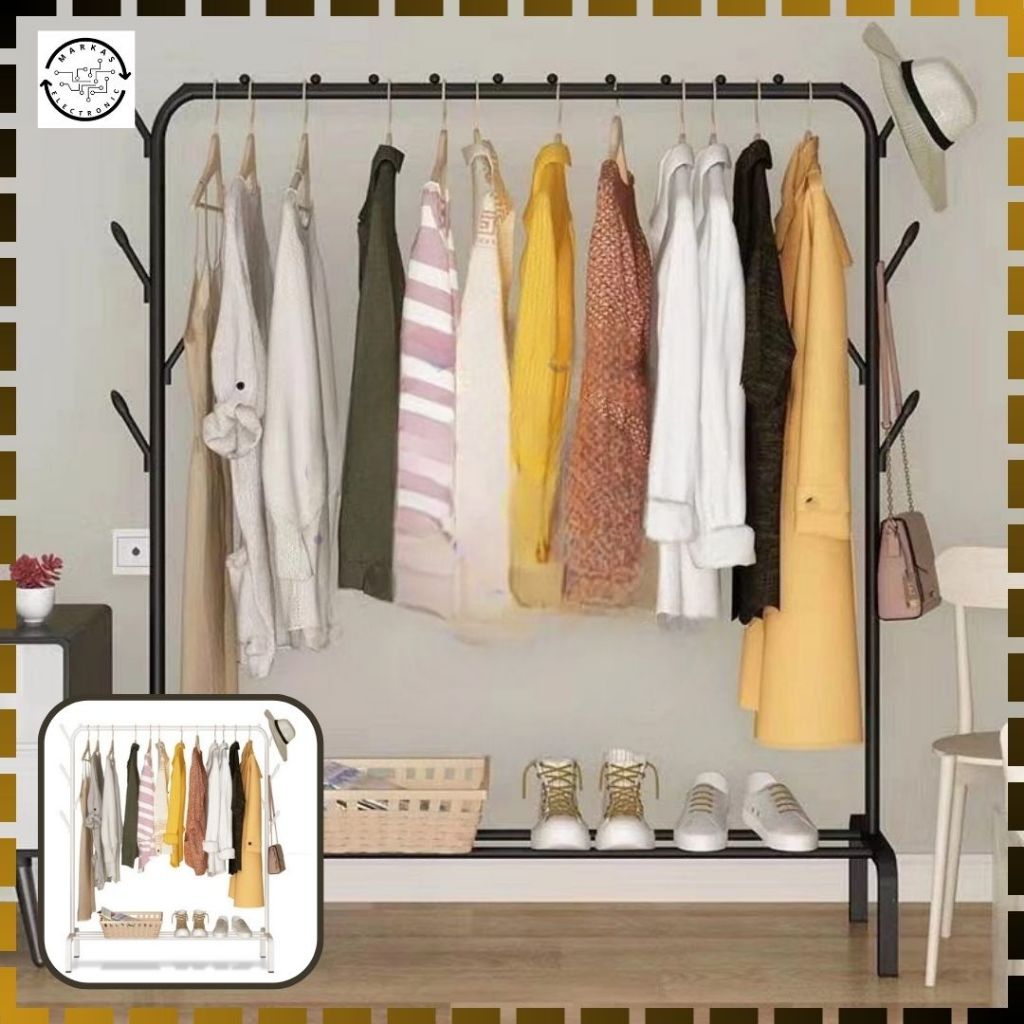 Jual Stand Hanger Single Besi Kuat Butik Display Gantungan Baju ...