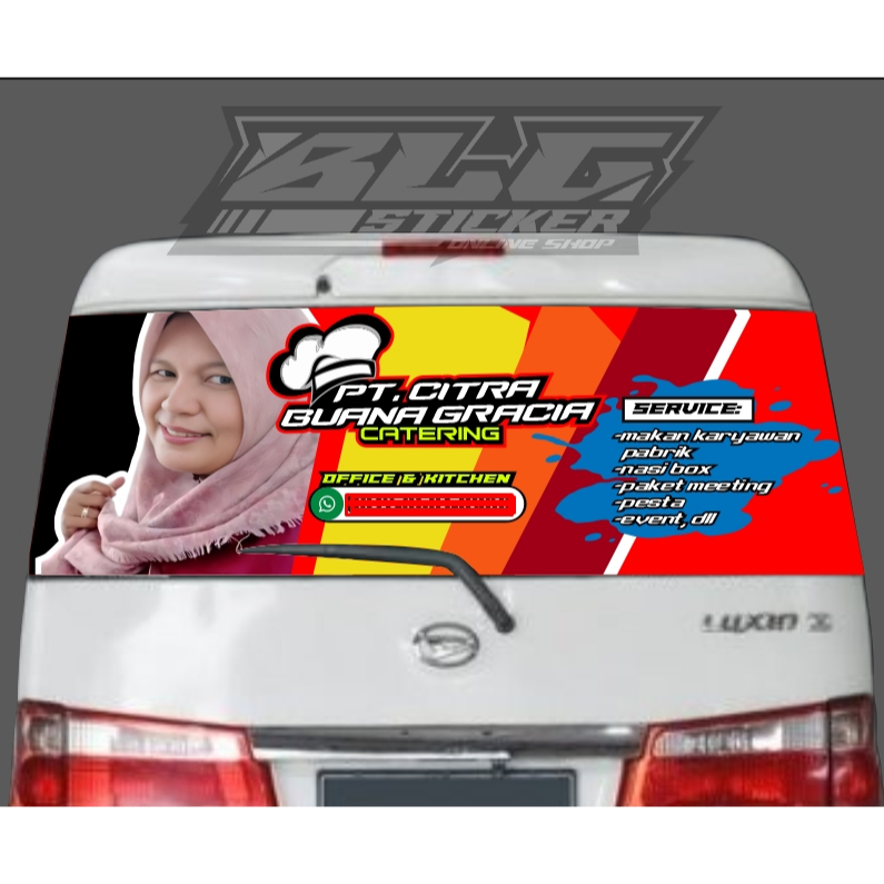 Jual STIKER KACA BELAKANG MOBIL LUXIO DECAL PRINT VINYL VARIASI CUSTOM ...