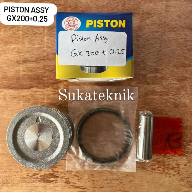 Jual PISTON ASSY GX200+0.25 ORIGINAL SPAREPAT DONGFENG ATAU SIESEL | Shopee Indonesia