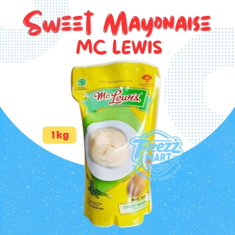 Jual MC Lewis Saos Mayonaise 1kg McLewis Saus Mayo Manis utk Salad Buah ...