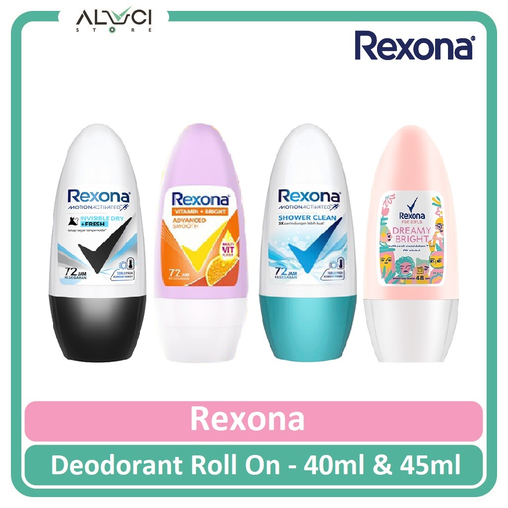 Jual Rexona Women Deodorant Roll On 40ml l 45ml | Shopee Indonesia