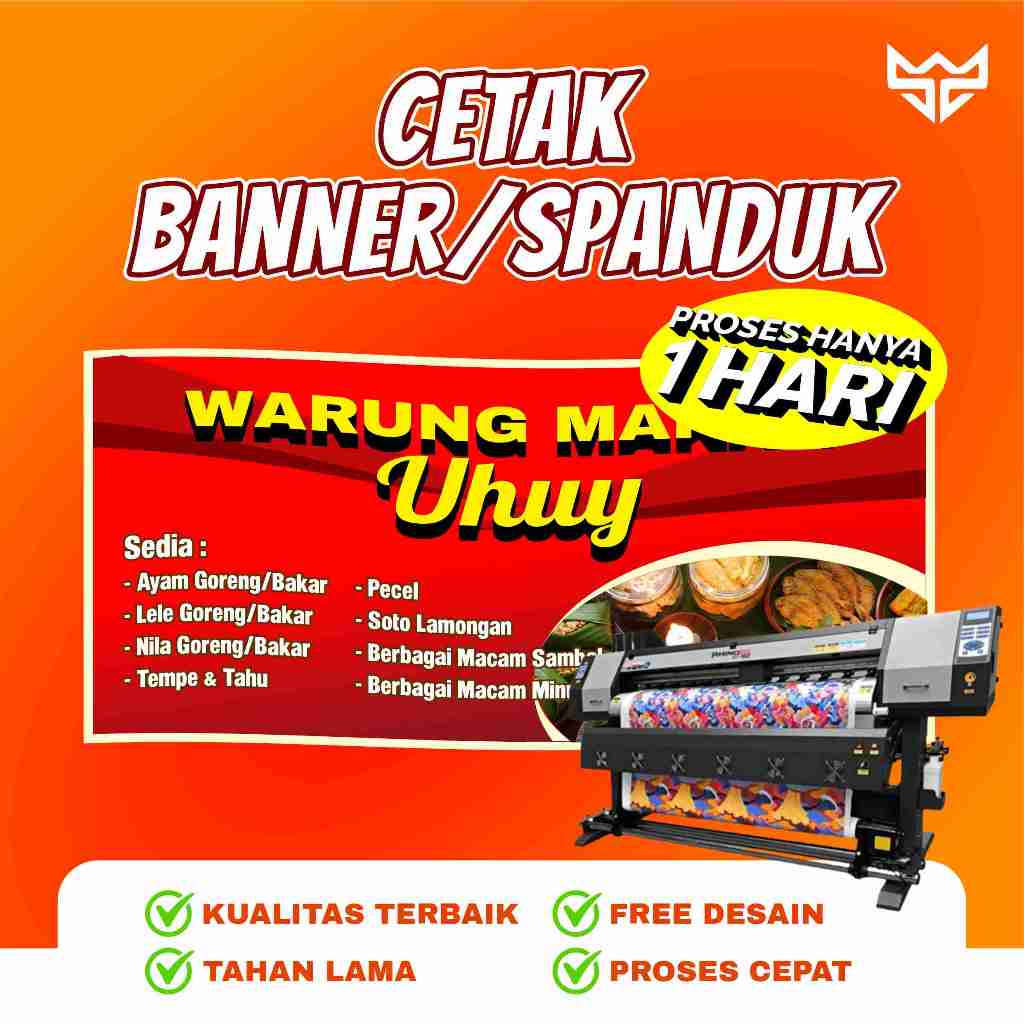 Jual Cetak Banner Spanduk MMT Jualan Proses Cepat Free Desain | Shopee Indonesia