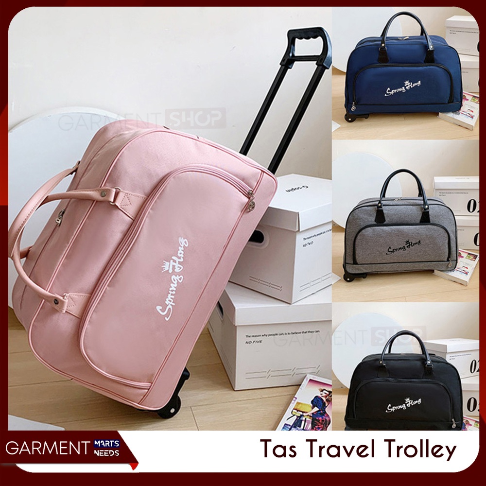Jual Tas Travel Trolley Bag Dengan Roda Bisa Ditarik Seperti Troli ...