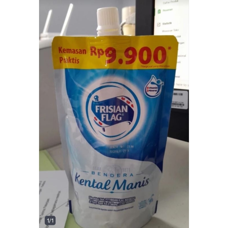 Jual Frisian Flag Bendera Kental Manis pouch 240gr Susu SKM | Shopee ...