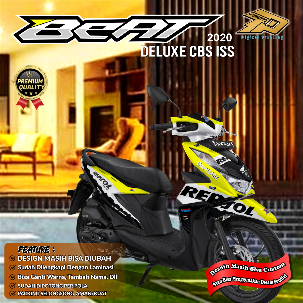 Jual BISA COD DECAL STIKER FULL BODY HONDA BEAT DELUXE 2020-2023 ...