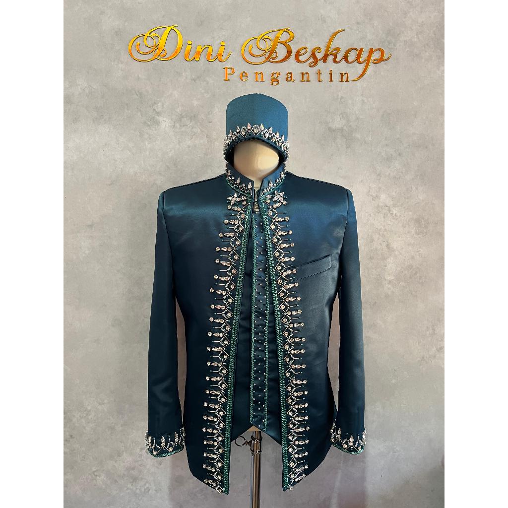 Jual Beskap Pengantin Bahan Bridal Model Full Tetes Cangkang | Shopee ...