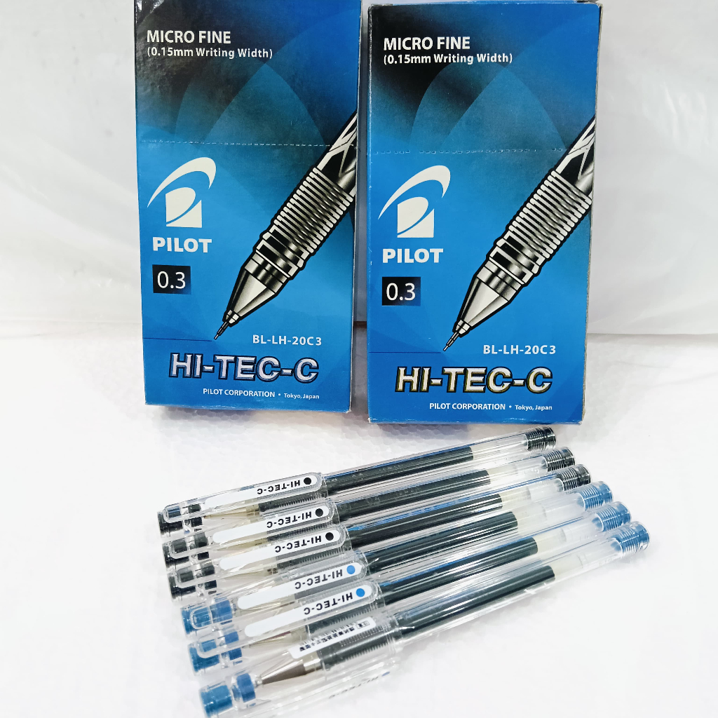 Jual PENA PILOT HI-TECH ORIGINAL PULPEN MATA KECIL 0,3 MM HITAM BIRU 1 ...