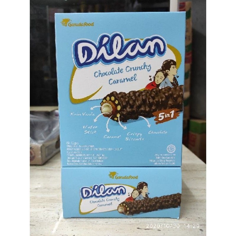 Jual Dilan coklat crunchy caramel 1box | Shopee Indonesia