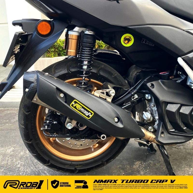 Jual knalpot nmax turbo / Nmax Neo / Knalpot Aerox alpha Turbo std ...