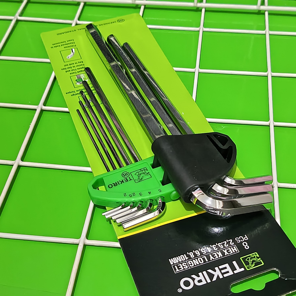 Jual Kunci L Set Tekiro 8Pcs Kunci L Tekiro Panjang Tekiro Original (2 ...