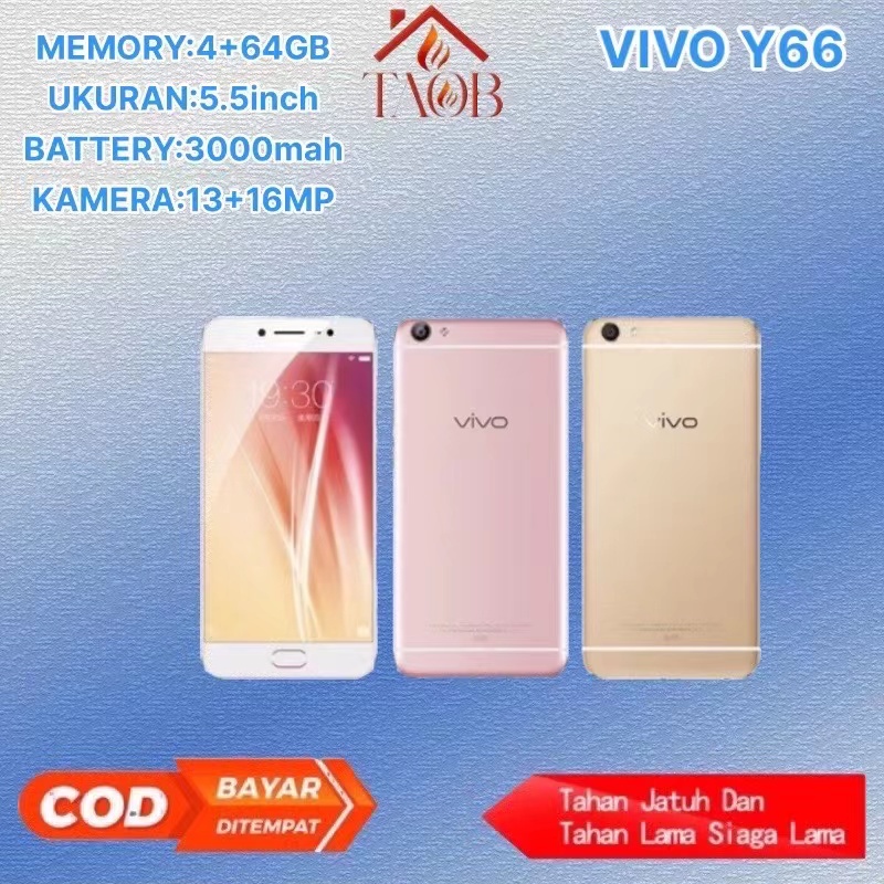 Jual TAOB hp Vivo Y66 Ram 4+64GB Original Garansi 1TH Dual Sim grosir ...