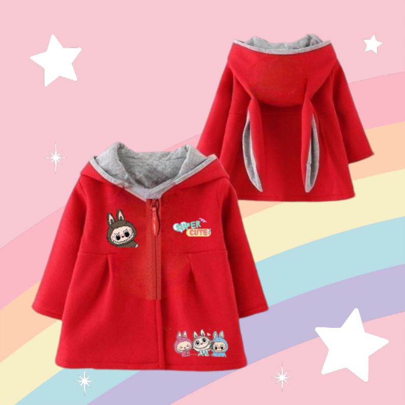 Jual jaket karakter anak labubu telinga kelinci lucu gemes murah bisa ...