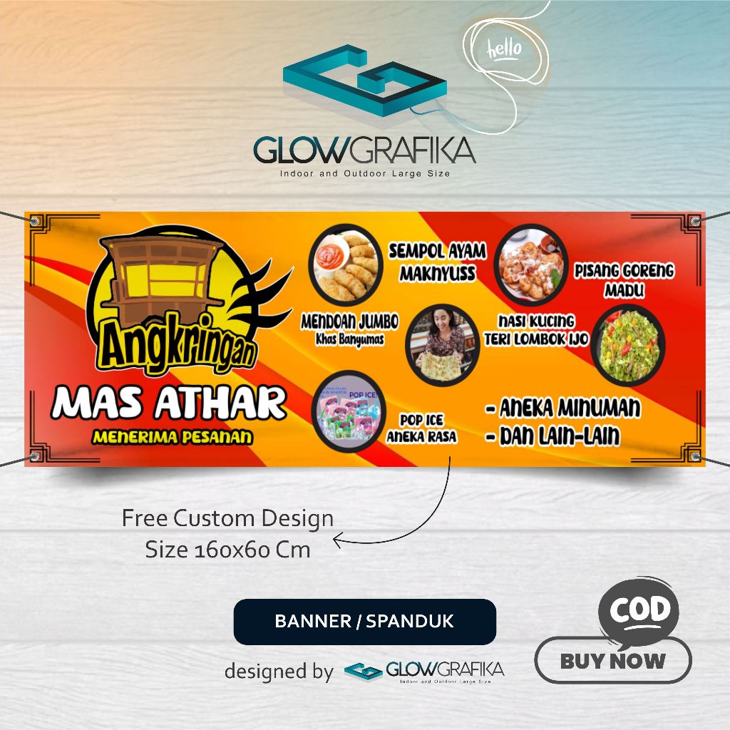 Jual Cetak Spanduk Banner Angkringan Custom Nama | Shopee Indonesia