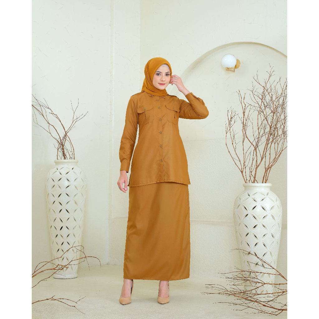Jual Shamarastore Gamis Polos Toyobo PDH PNS Pemda Formal Model Setelan ...
