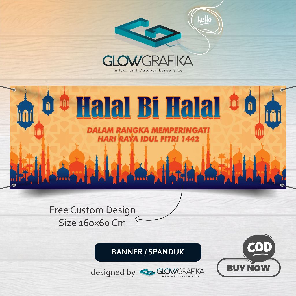 Jual Cetak Spanduk Banner Halal Bi Halal | Shopee Indonesia