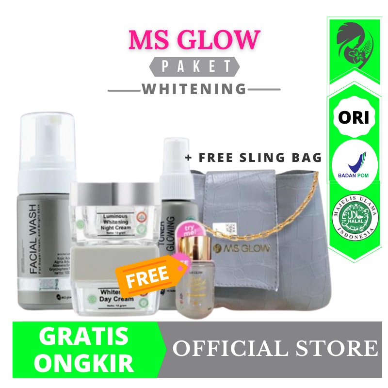 Jual MS MAS GLOW ORIGINAL PAKET SKINCARE PEMUTIH PERAWATAN KECANTIKAN ...