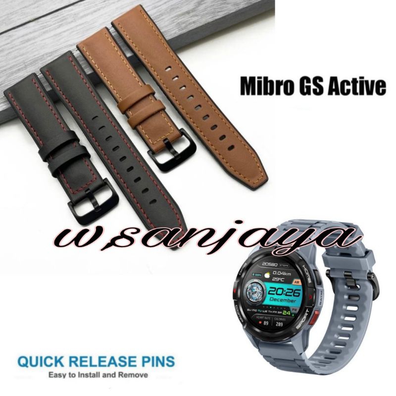 Jual TALI JAM MIBRO GS ACTIVE STRAP SILICON RUBBER KULIT WATCH DUAL ...