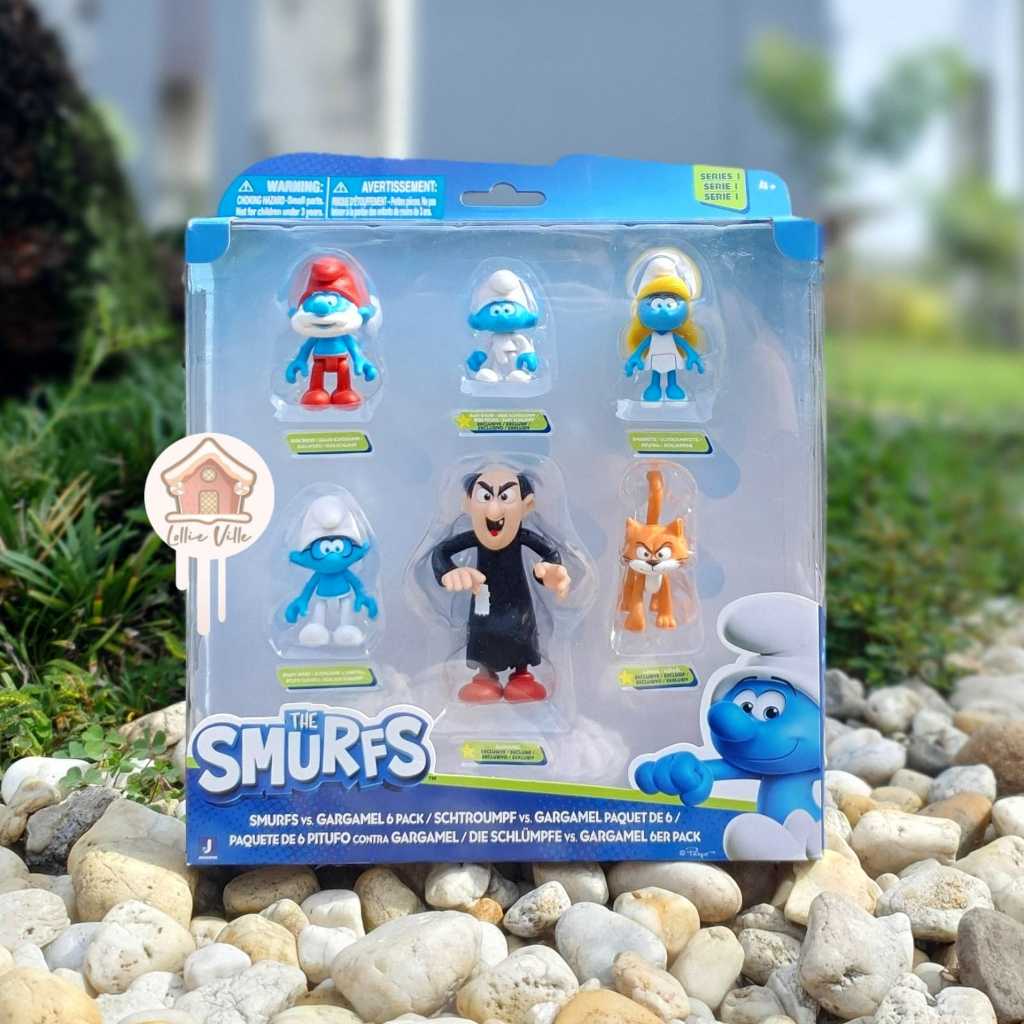 Jual The Smurfs Smurfs vs Gargamel Figure 6pack | Shopee Indonesia