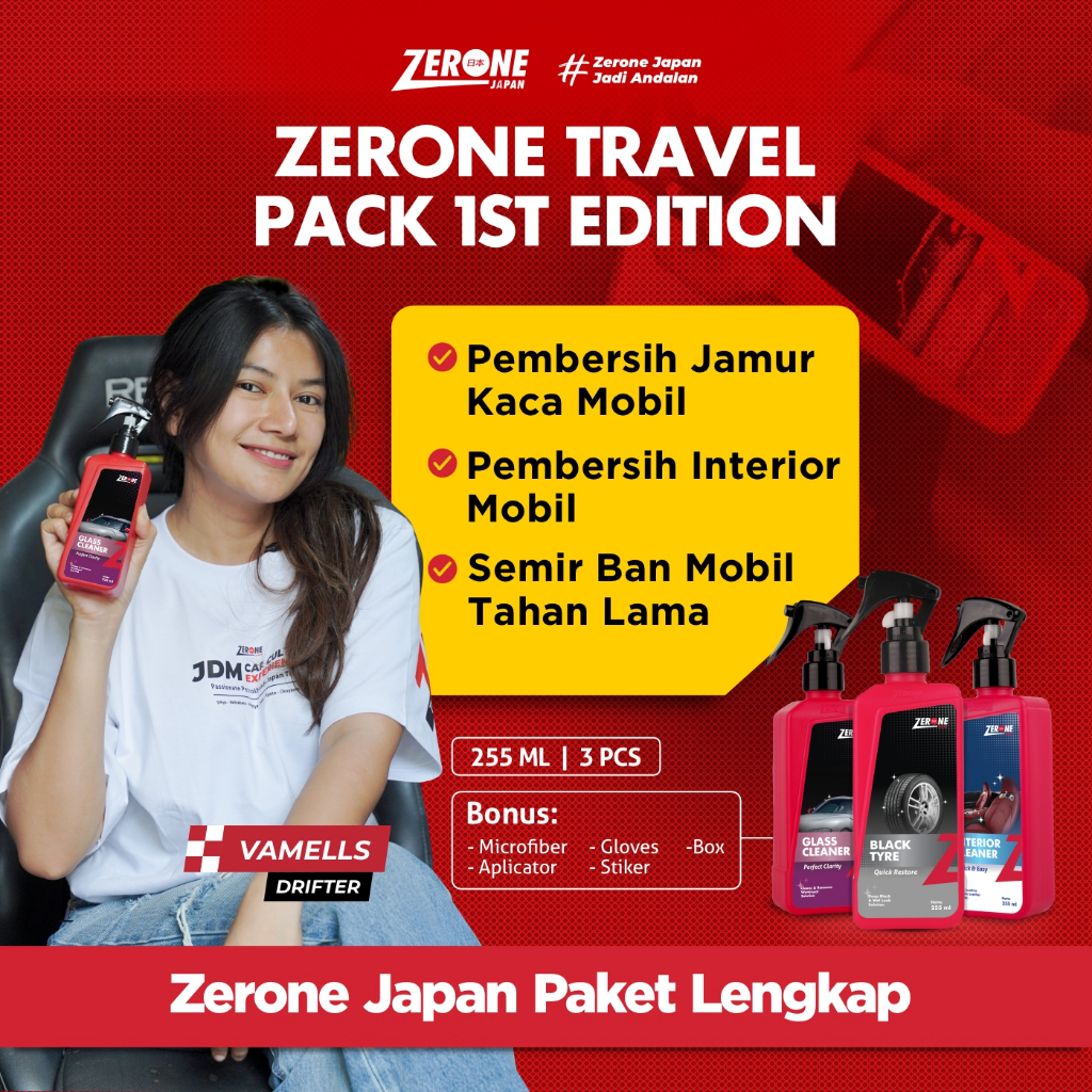 Jual Zerone Japan Paket Lengkap Travel Pack Pengkilap Body Motor Mobil ...