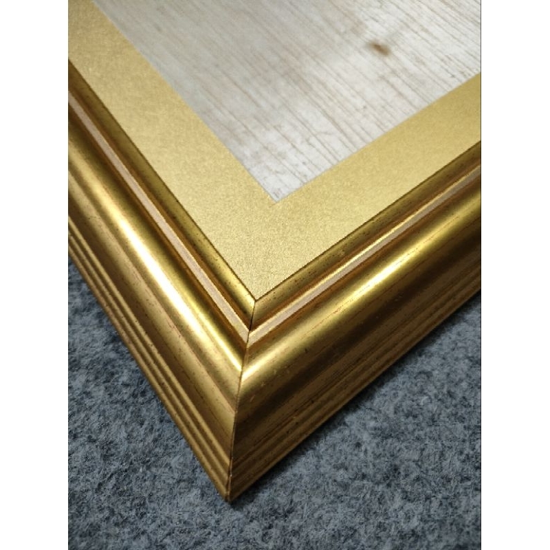 Jual Bingkai Foto / Pigura Kayu Gold Profil 3522 GP 8R ( 20x25cm ) 6R ...